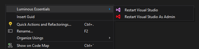Yann's Essentials - Restart Visual Studio - Visual Studio Marketplace